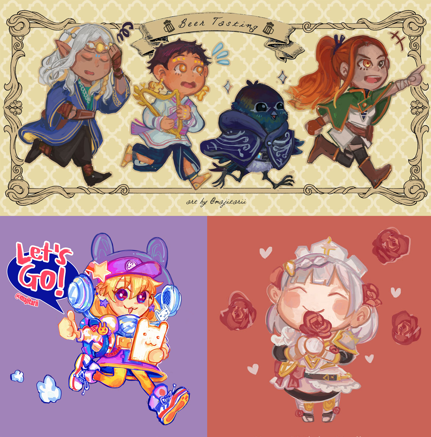 Chibi Characters Lineup - Artists&Clients