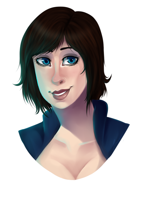 Painted headshot - Artists&Clients