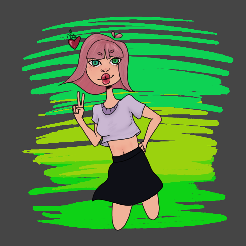 3/4 full-color character illustration - Artists&Clients