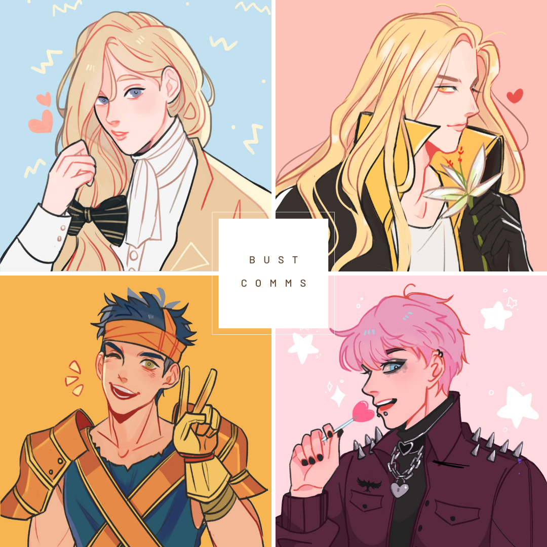 Coloured Single Bust Shots - Artists&Clients