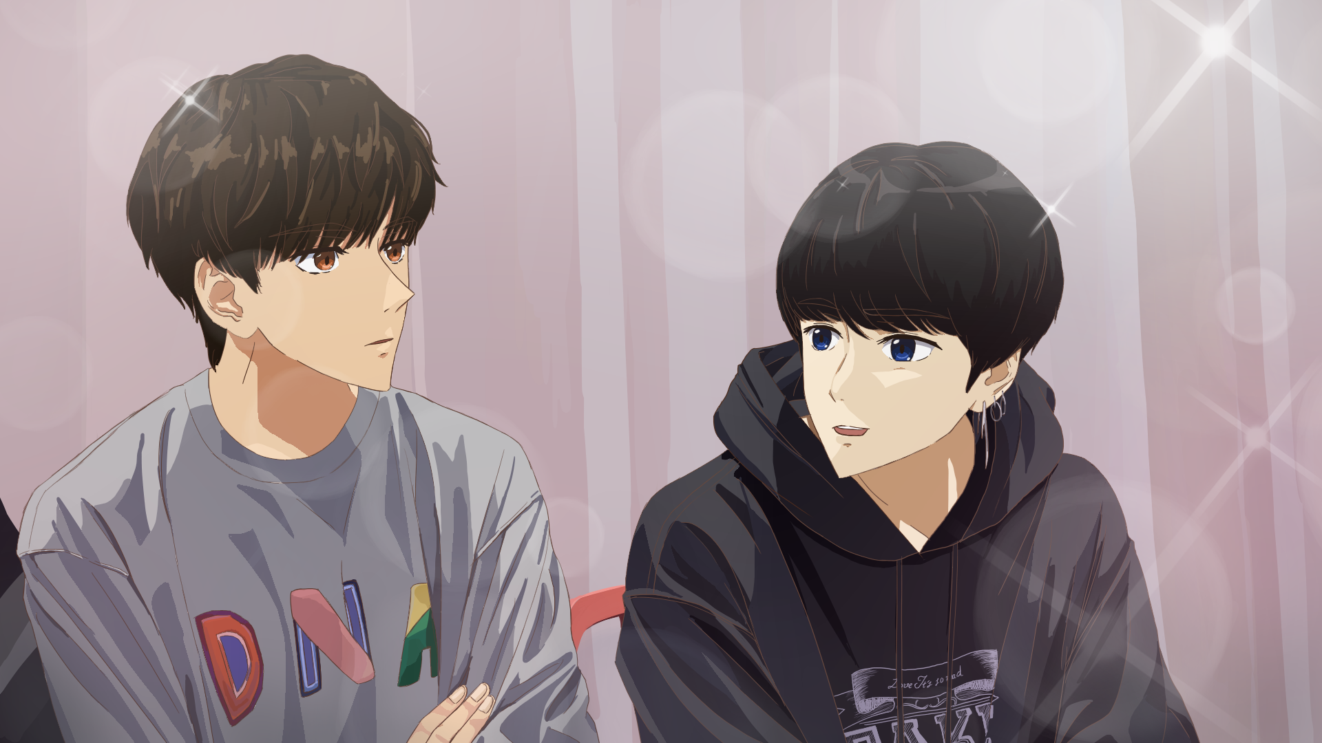Coloured K-pop Idols Anime Style - Artists&Clients