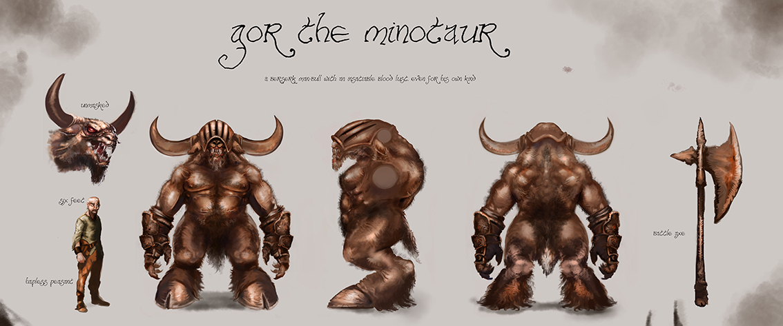 Full color character design sheet - Artists&Clients