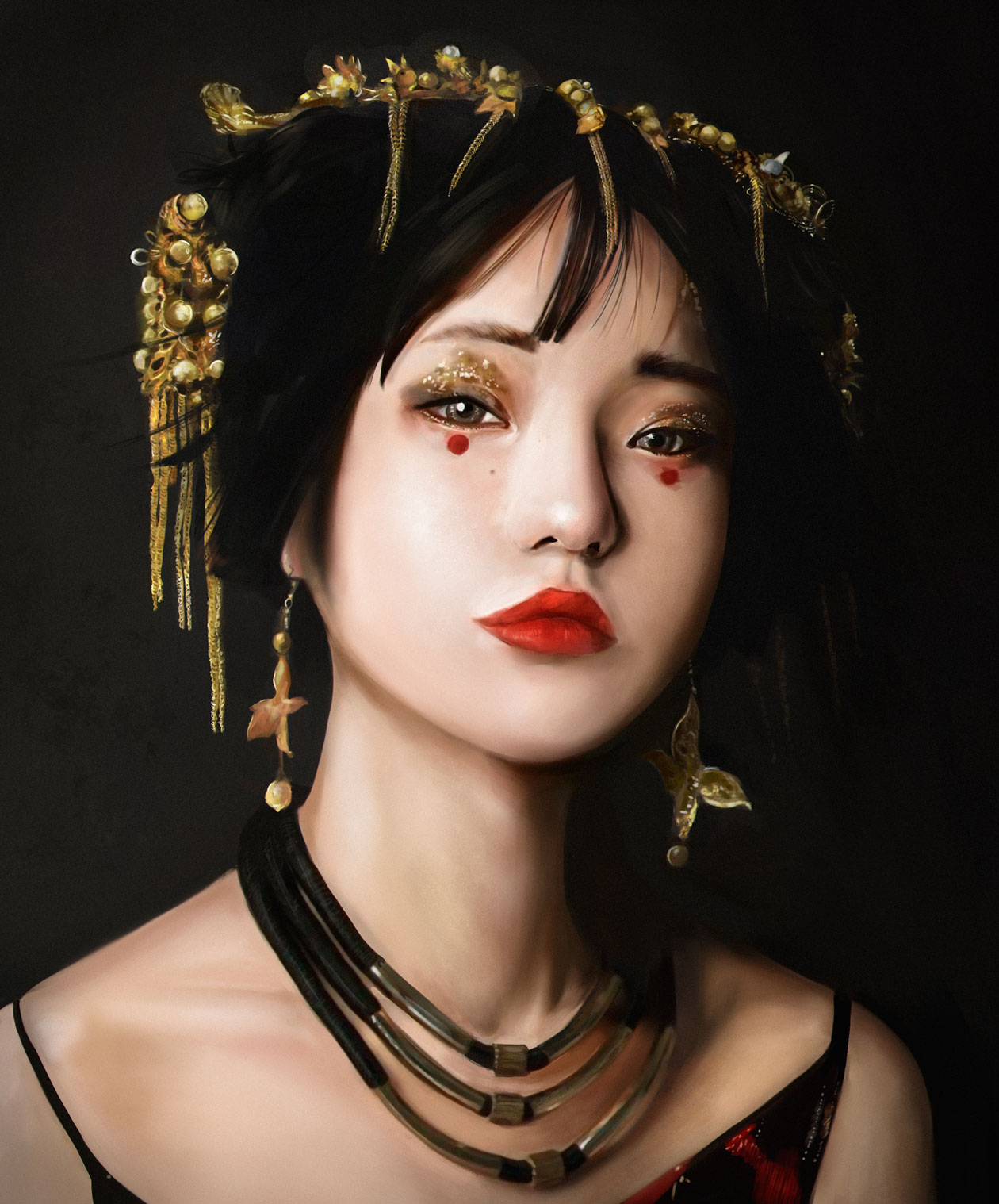 Full realistic portrait painting - Artists&Clients
