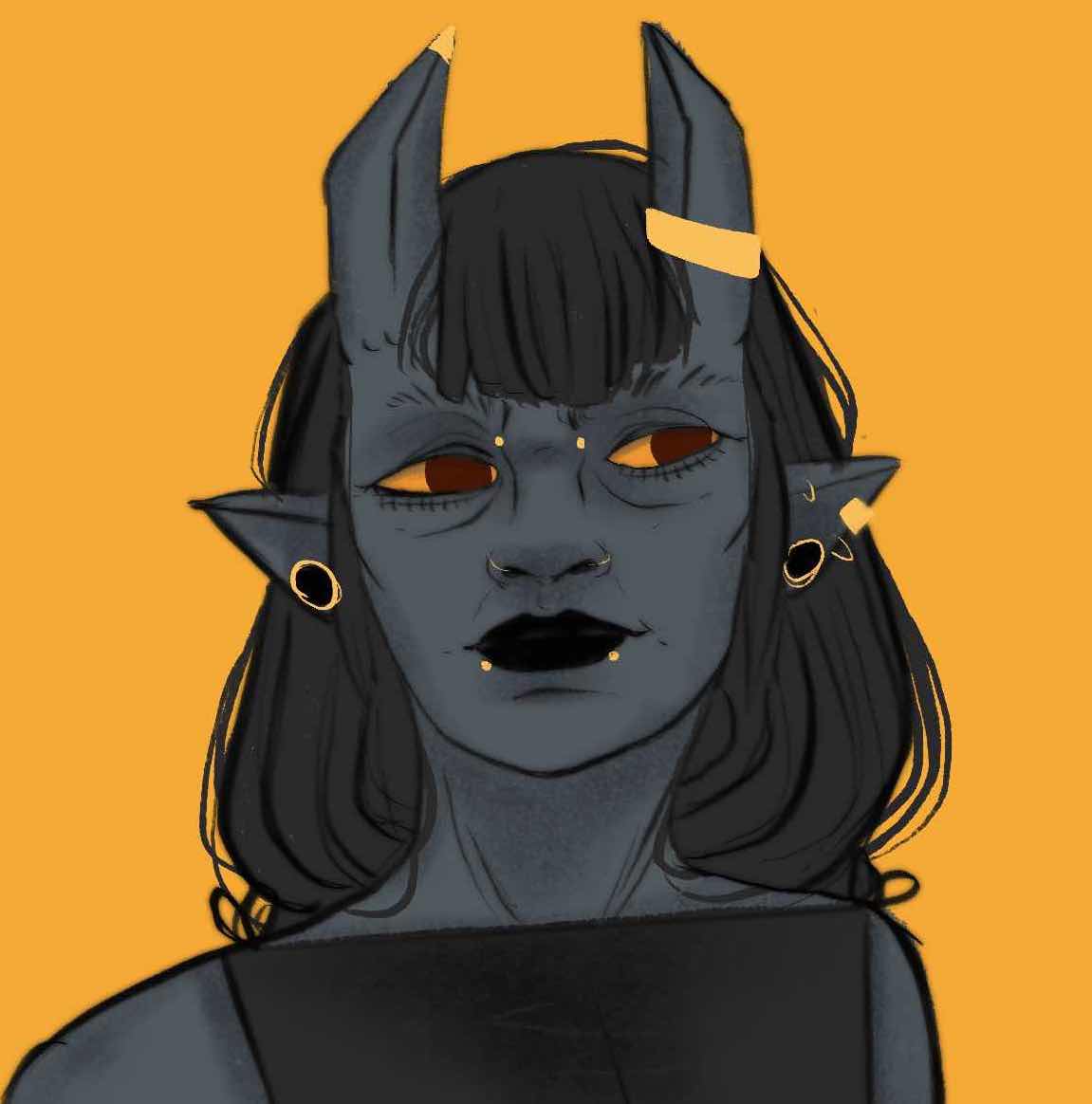 Chest-Up Colored/w Lineart - Artists&Clients