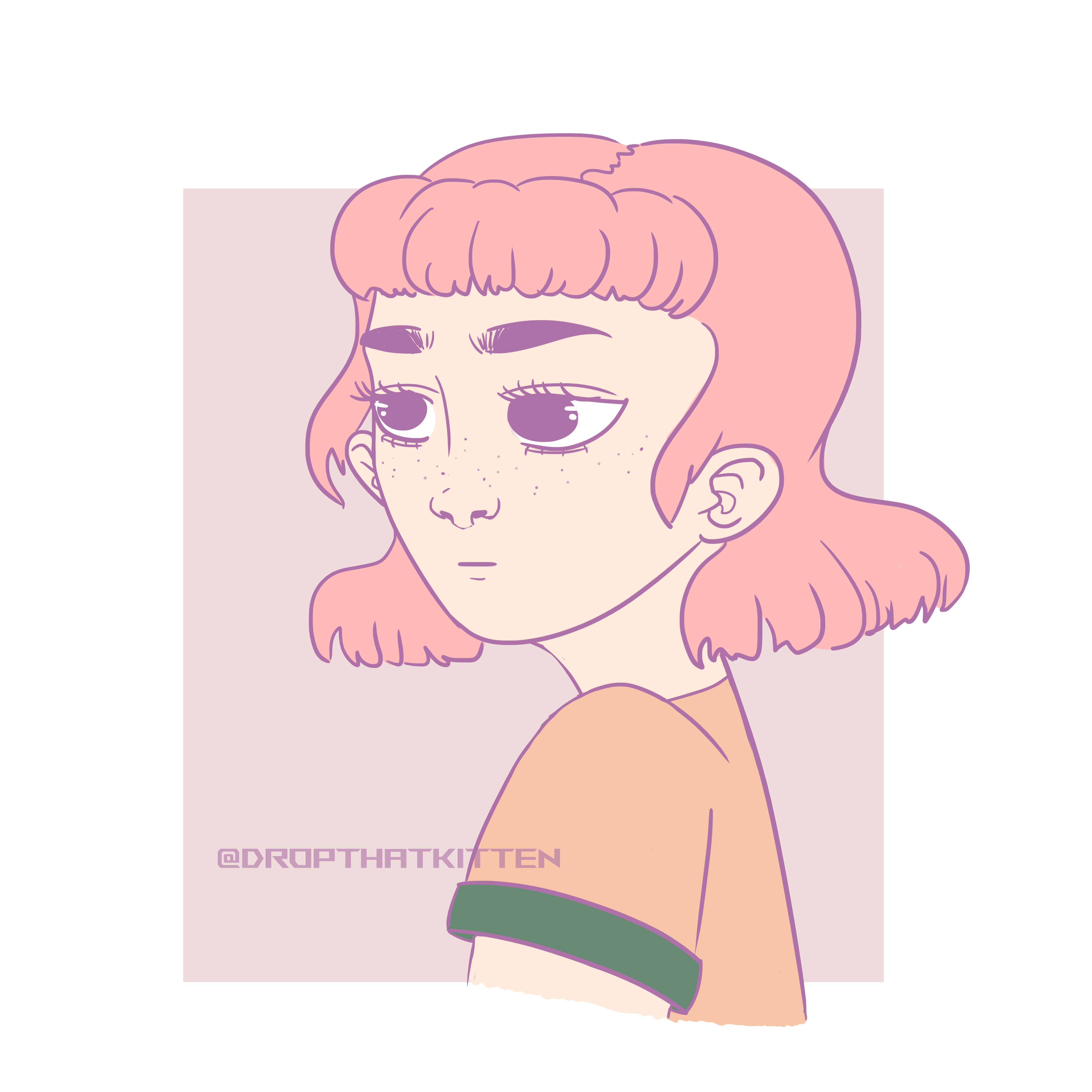 Flat colored portrait/bust up/half body - Artists&Clients