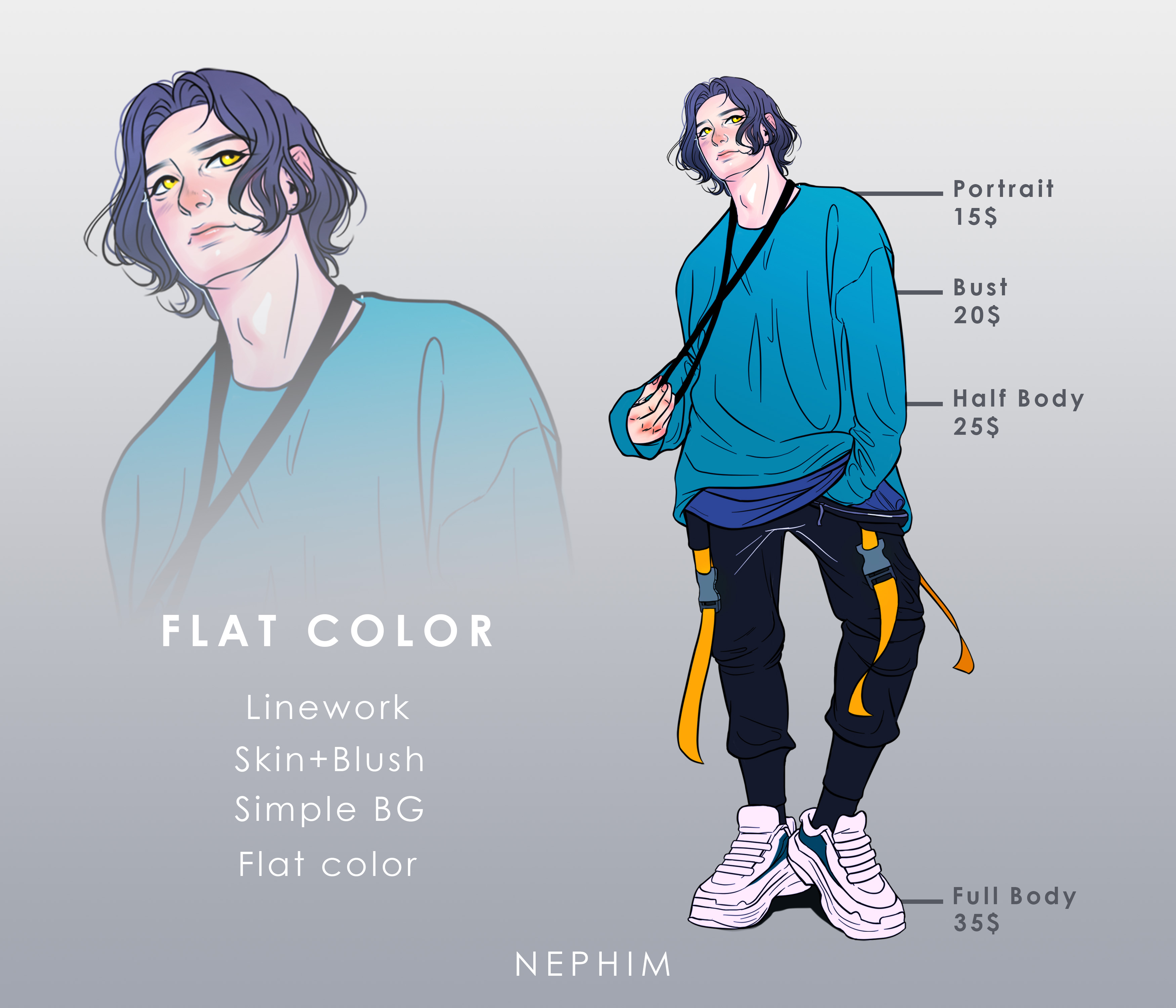 Flat Color Manwha Style - Artists&Clients