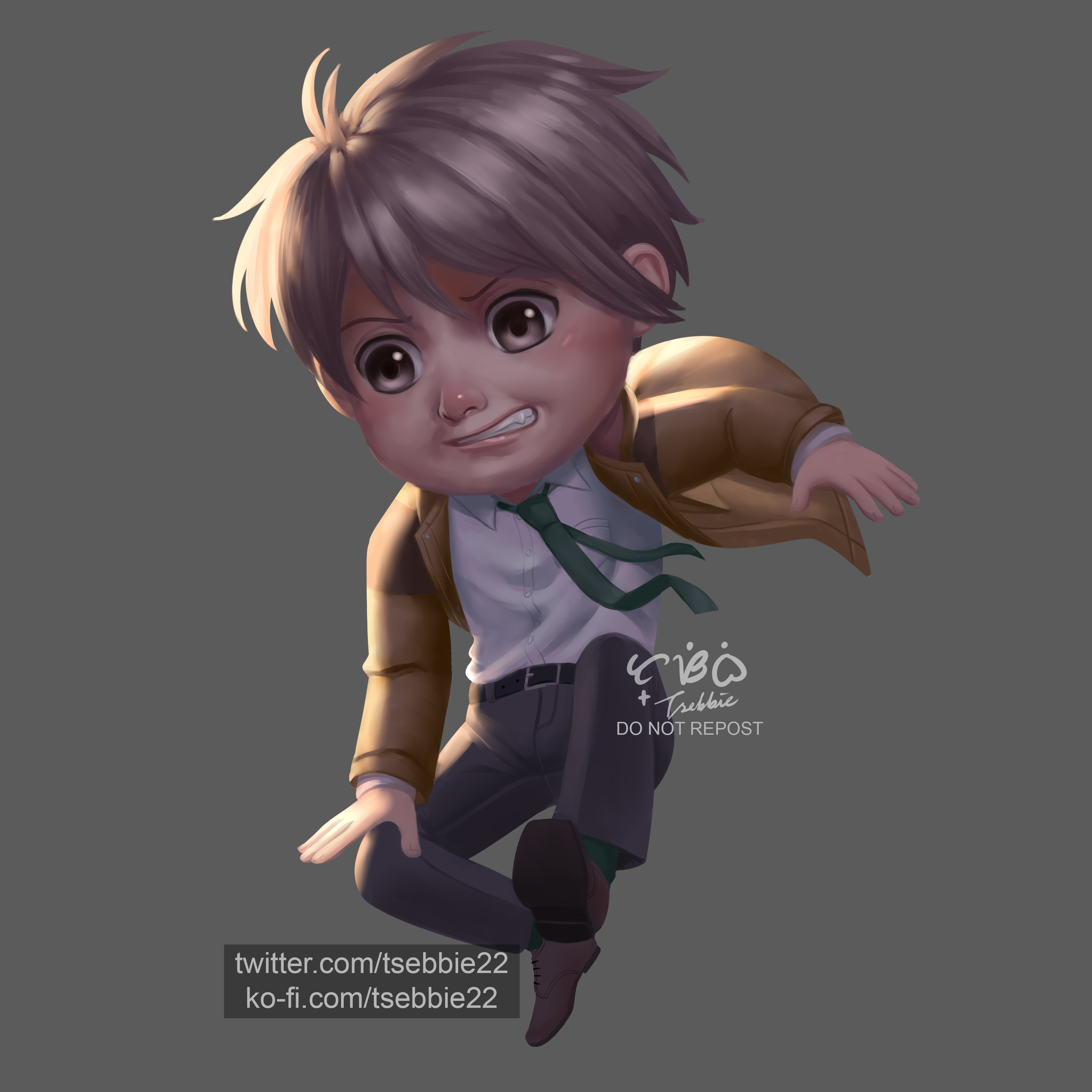 Fully rendered semi realistic chibi art - Artists&Clients