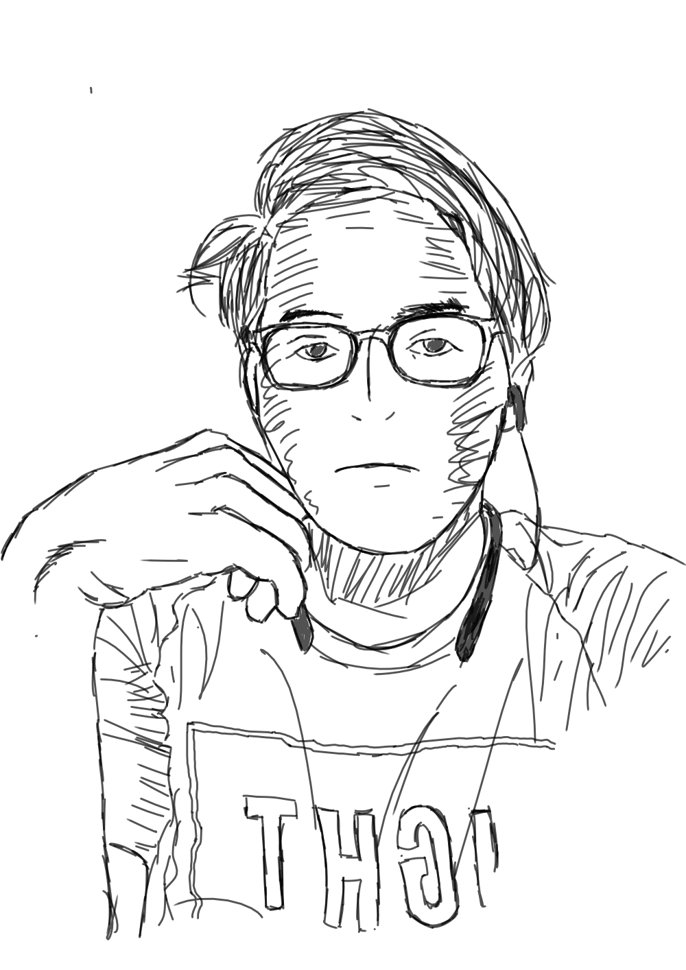 (rough) portrait sketch - Artists&Clients