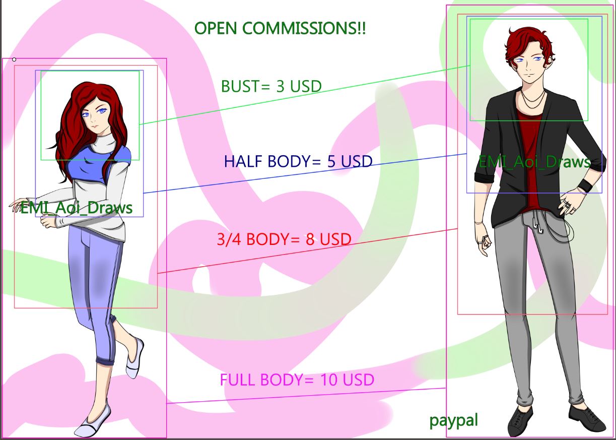 colored full body "anime style" - Artists&Clients