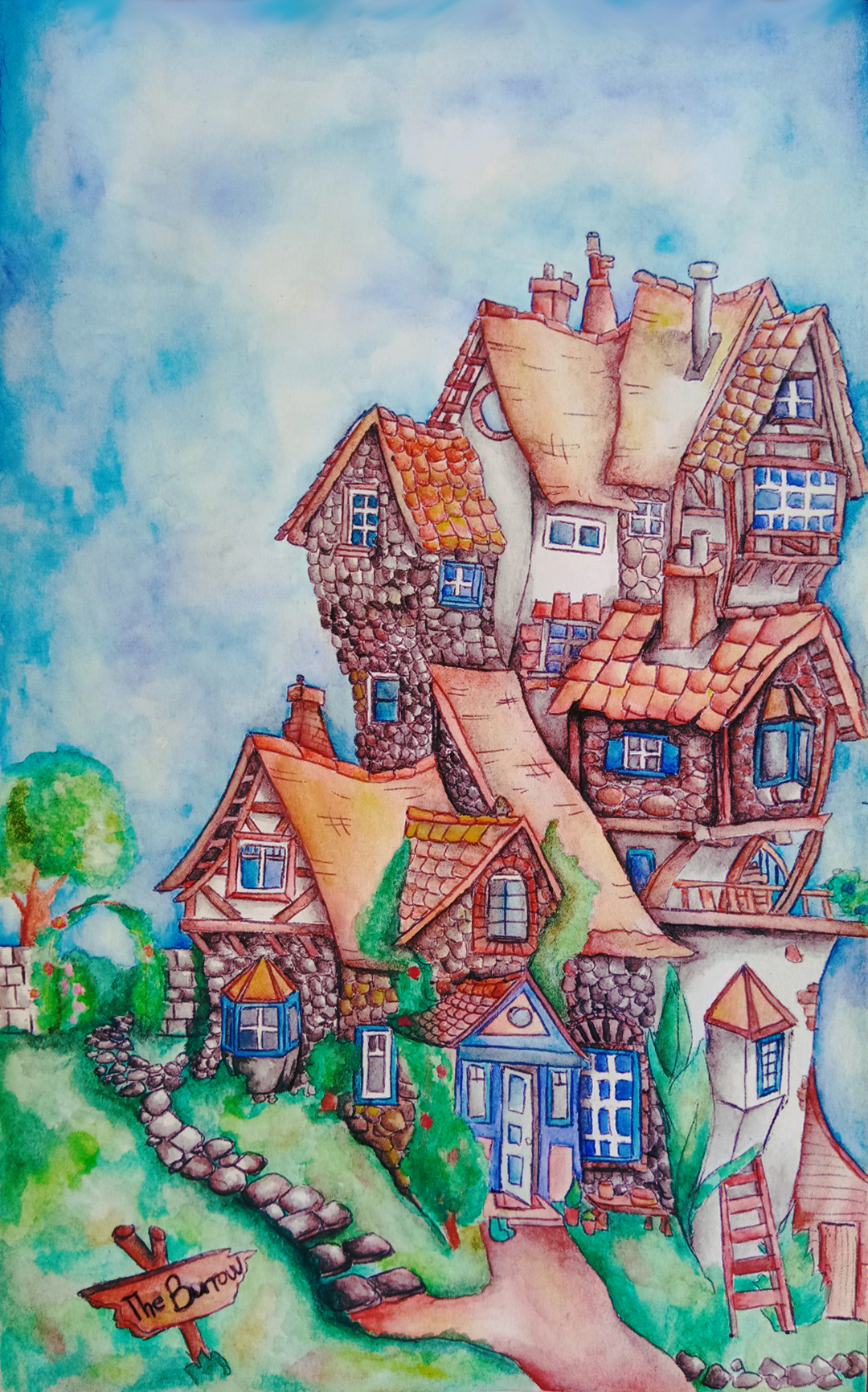Watercolor Sketch of The Burrow - Artists&Clients