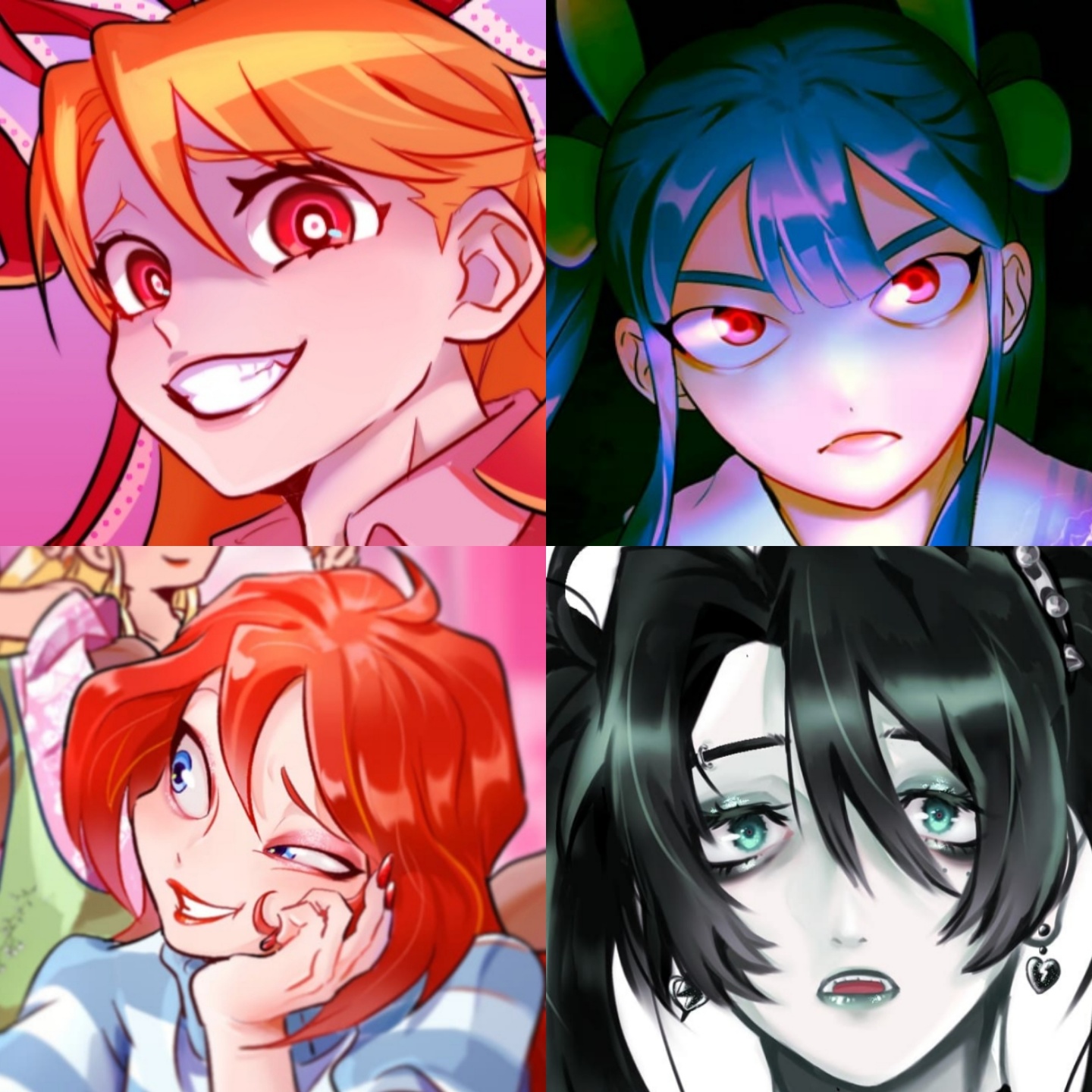 full color character illust headshot - Artists&Clients