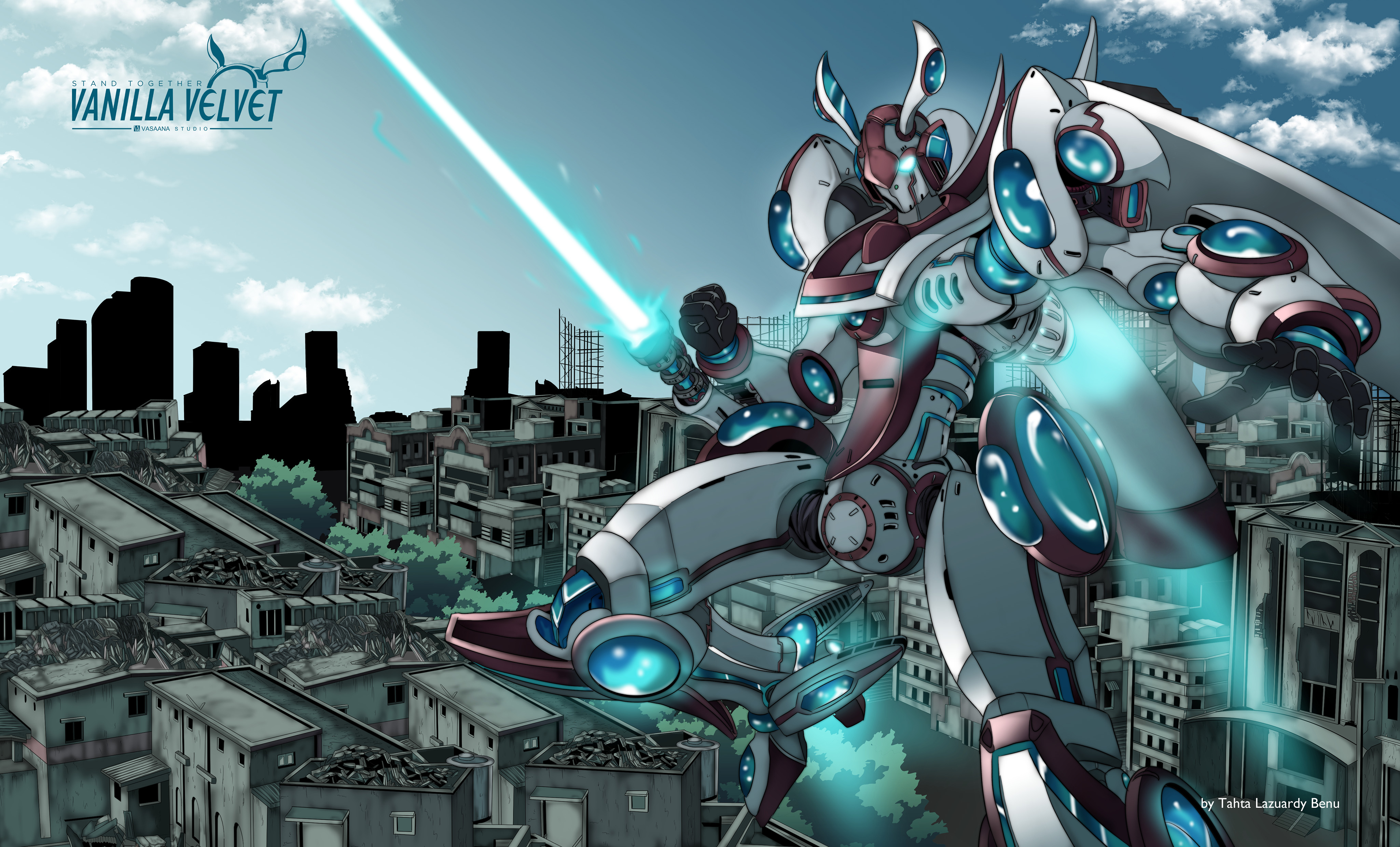 Full Background Mecha Illustration - Artists&Clients