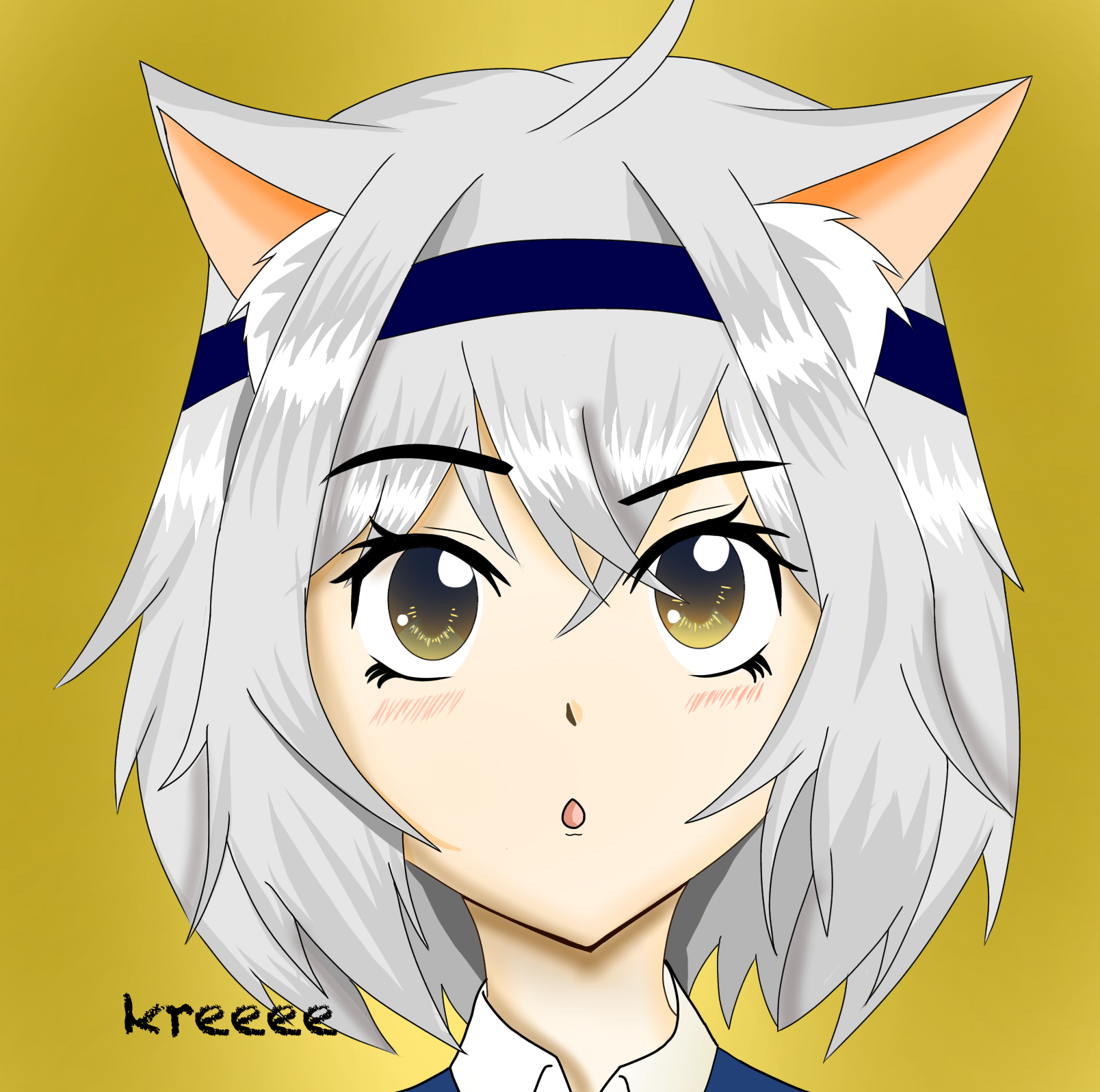 simple colored bust up illustration - Artists&Clients