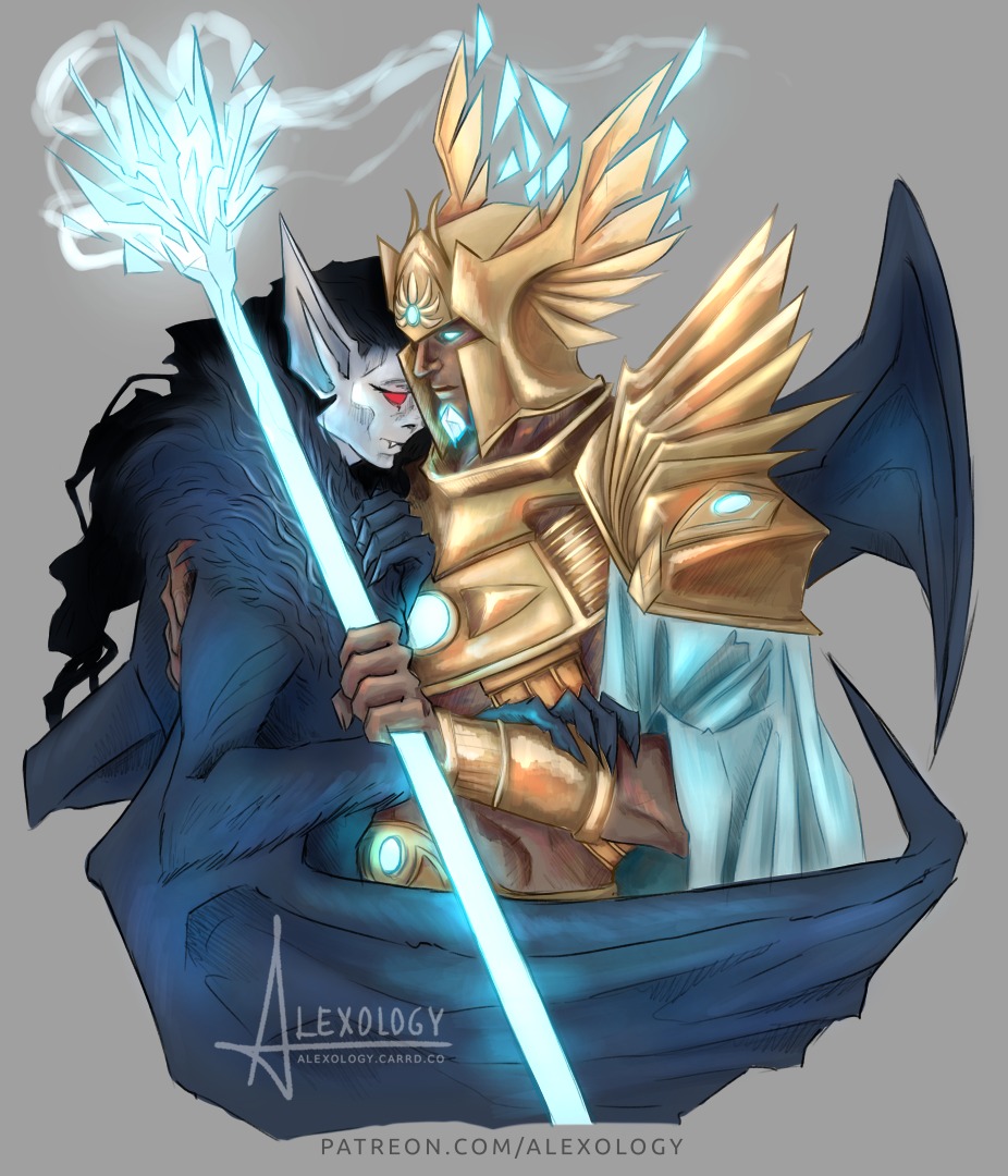 Rendered Art Waist-Up Fantasy Couple - Artists&Clients