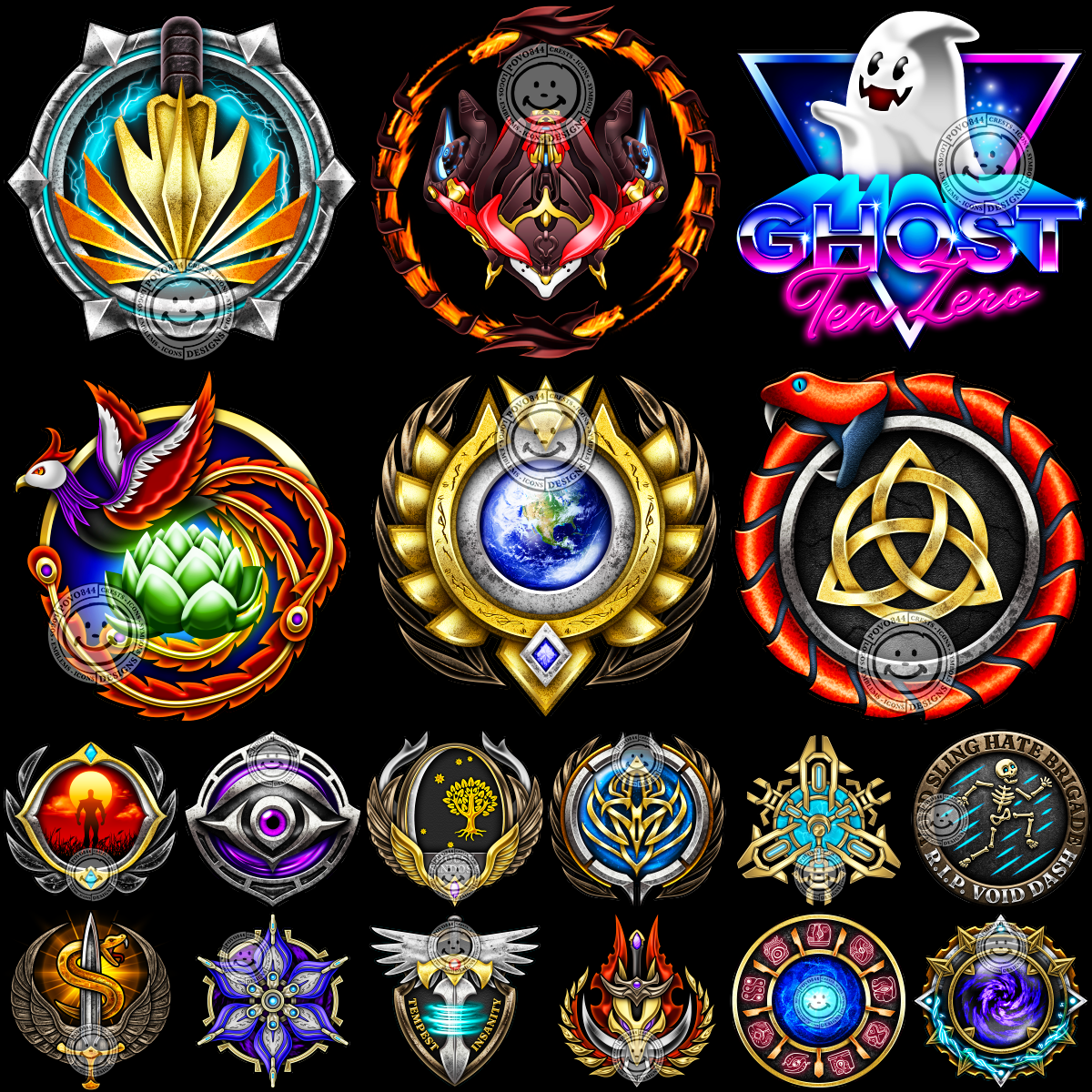 PREMIUM LOGO, EMBLEM, ICON, AVATAR... - Artists&Clients