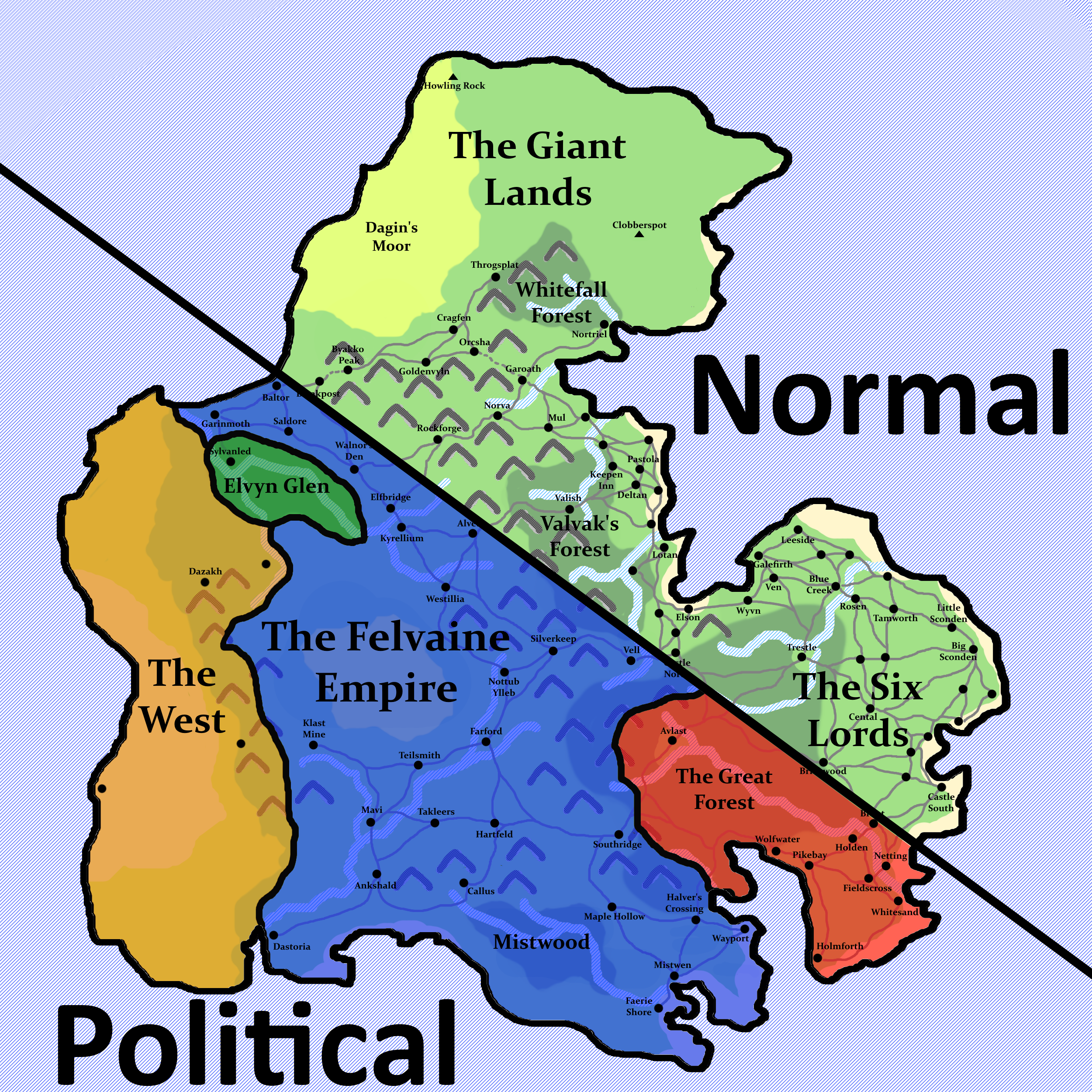 Simple Fantasy Map - Artists&Clients