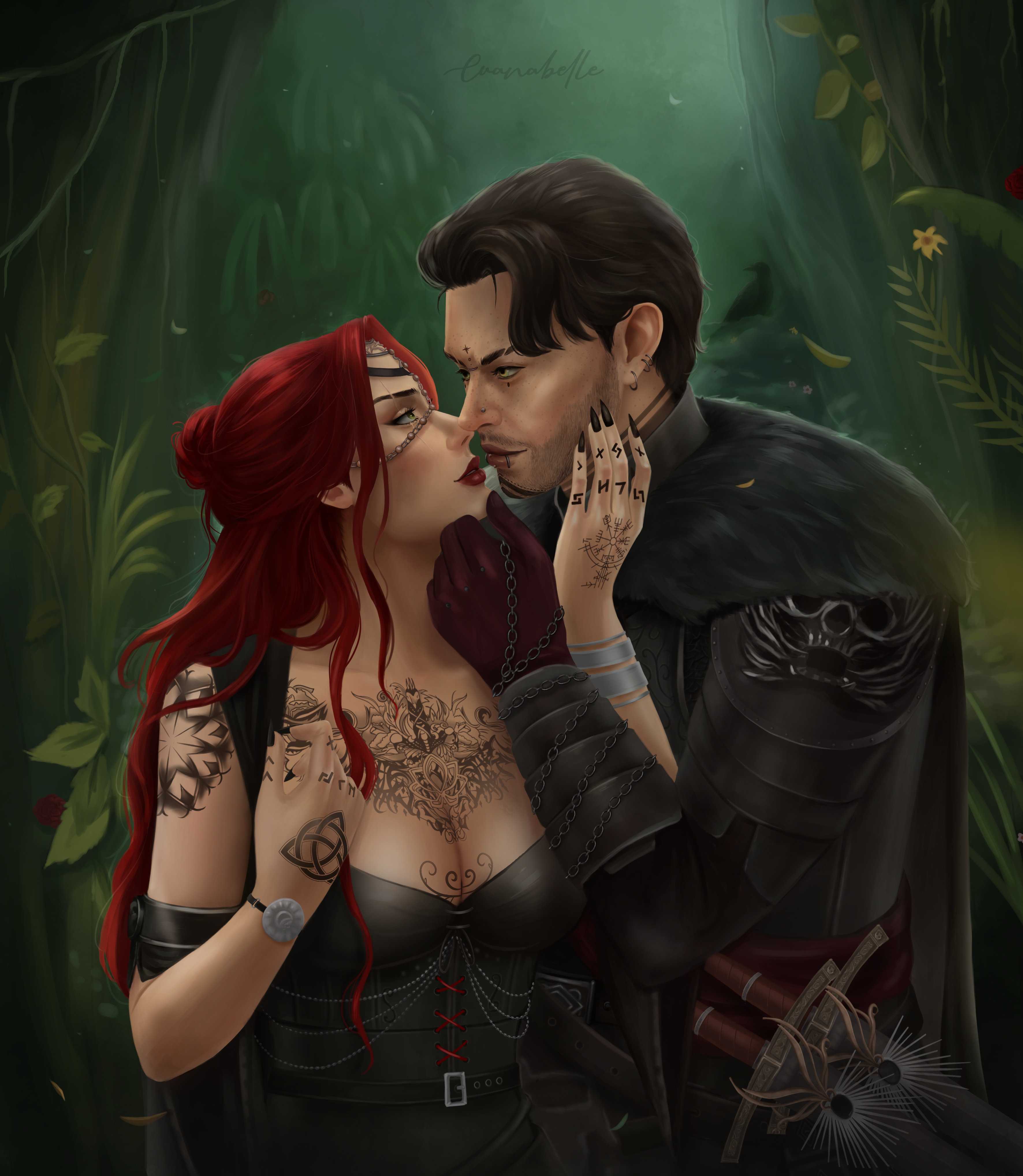 Couple Half Body- Character Illustration - Artists&Clients