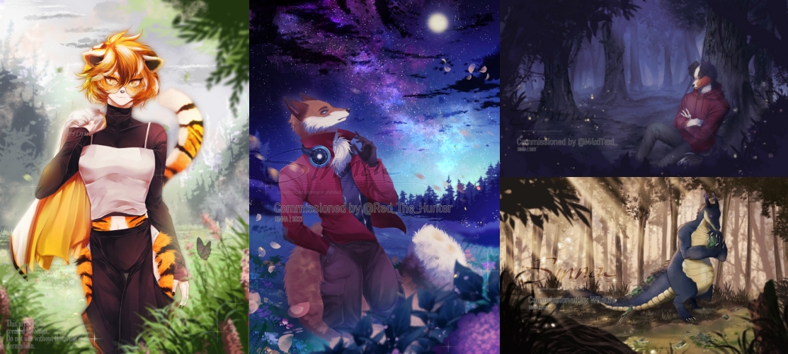 Full Color Furry Character - Artists&Clients