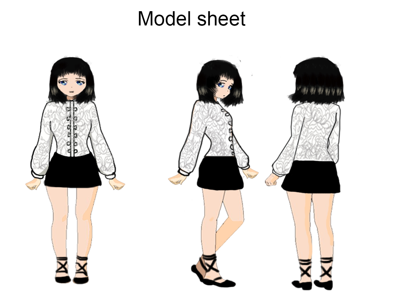 Character Model sheet design - Artists&Clients