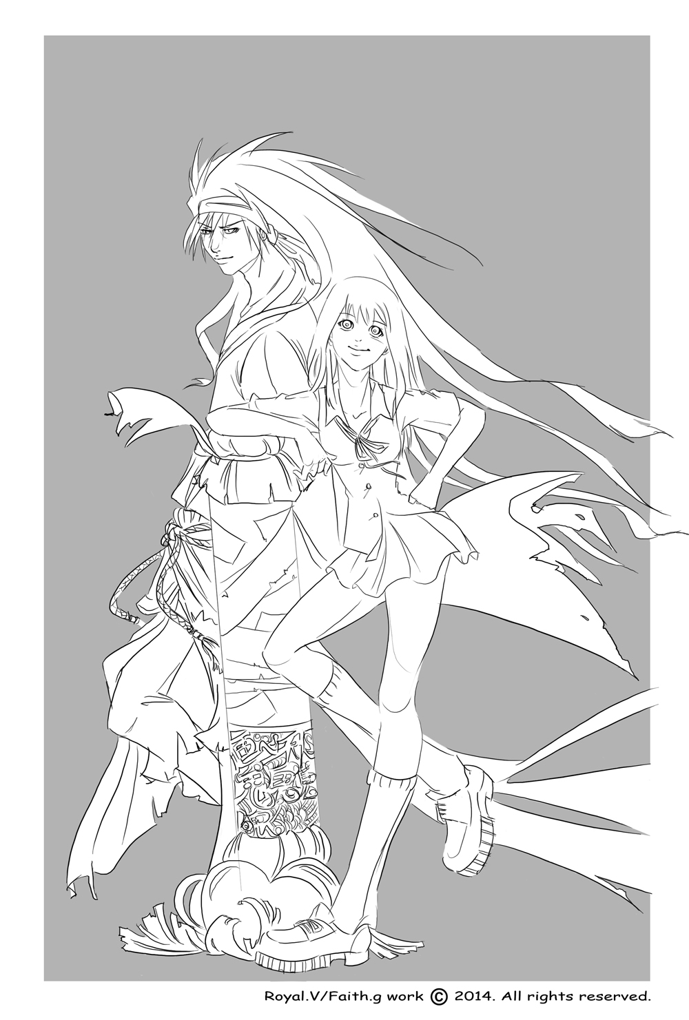 line-art sample - Artists&Clients