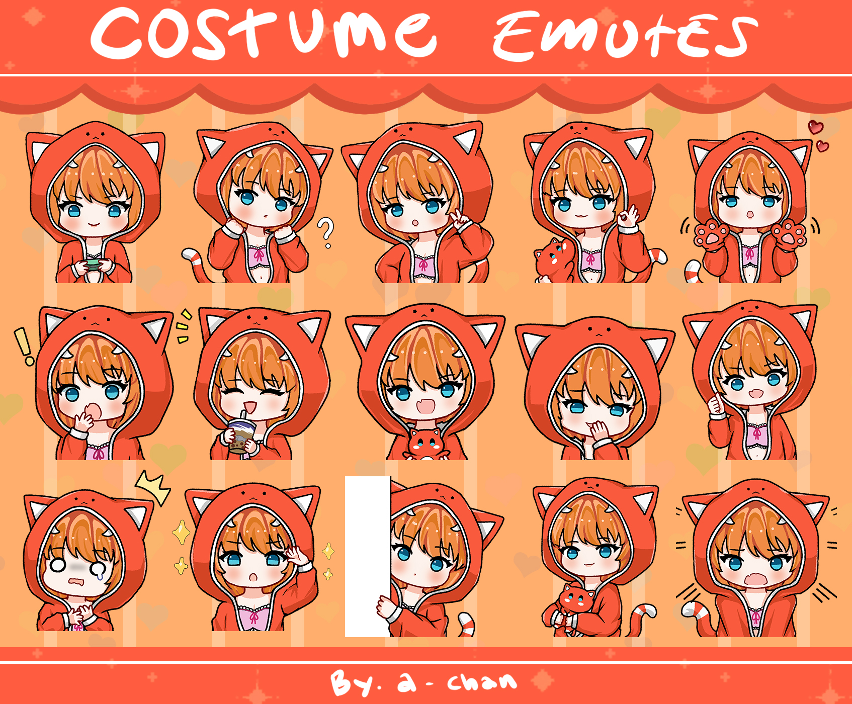 Chibi Style Emotes - Artists&Clients