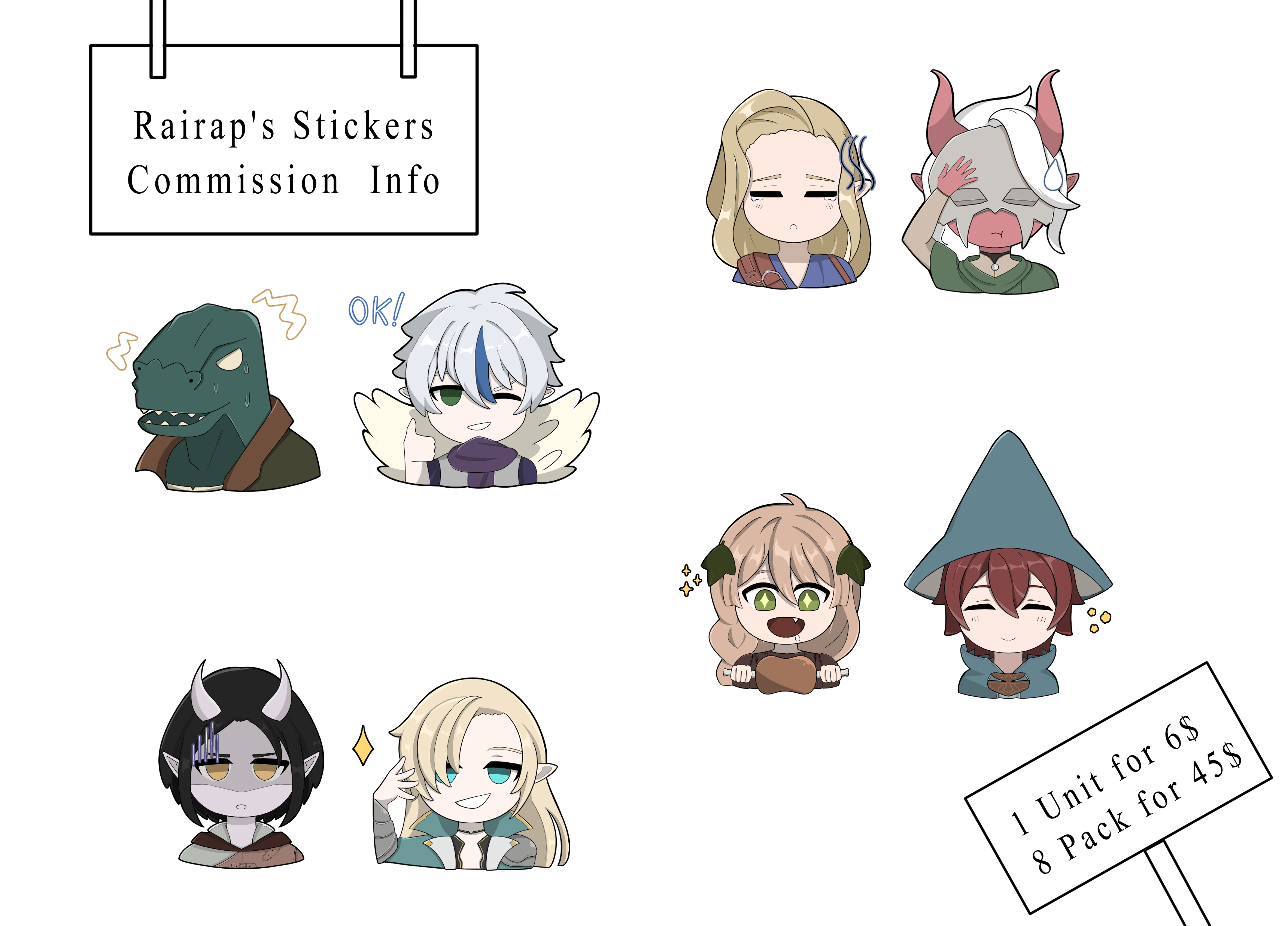 Sticker Commission - Artists&Clients