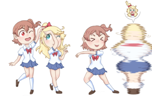 colored 4 panel chibi comic - Artists&Clients