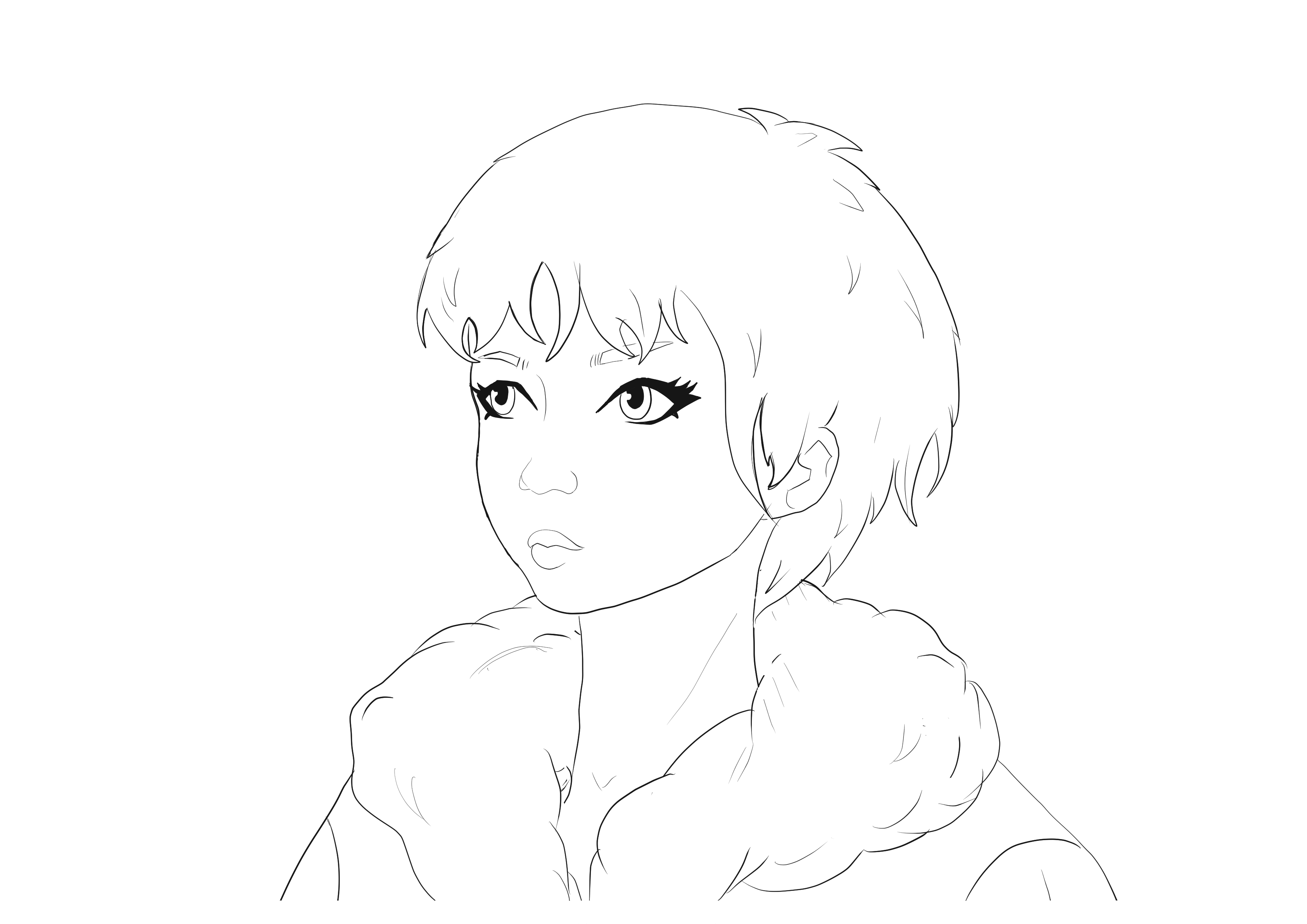 Line art of a character - Artists&Clients