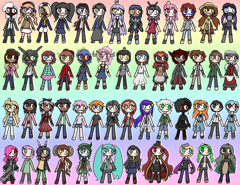 Simple Quick Commercial + Personal Chibi - Artists&Clients