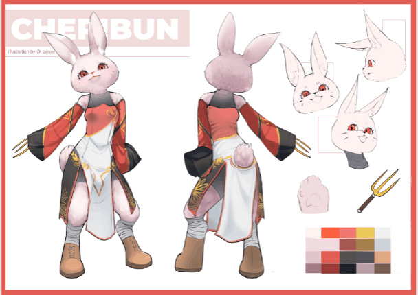 Furry Chara sheet - Artists&Clients