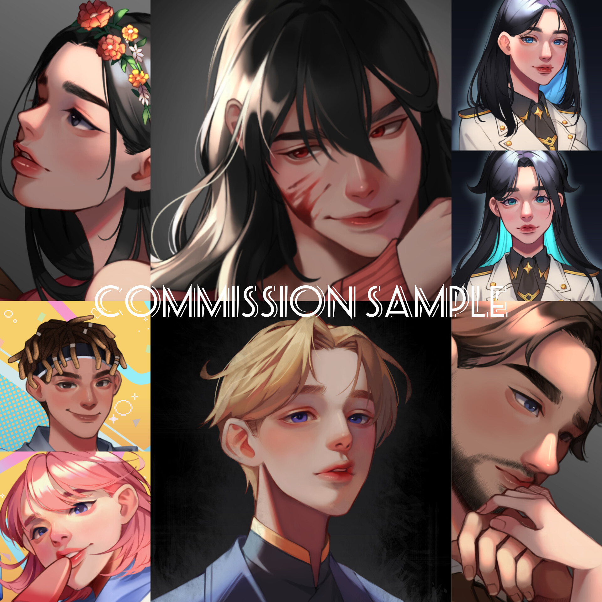 DRAW HALF BODY YOUR CHARACTER - Artists&Clients