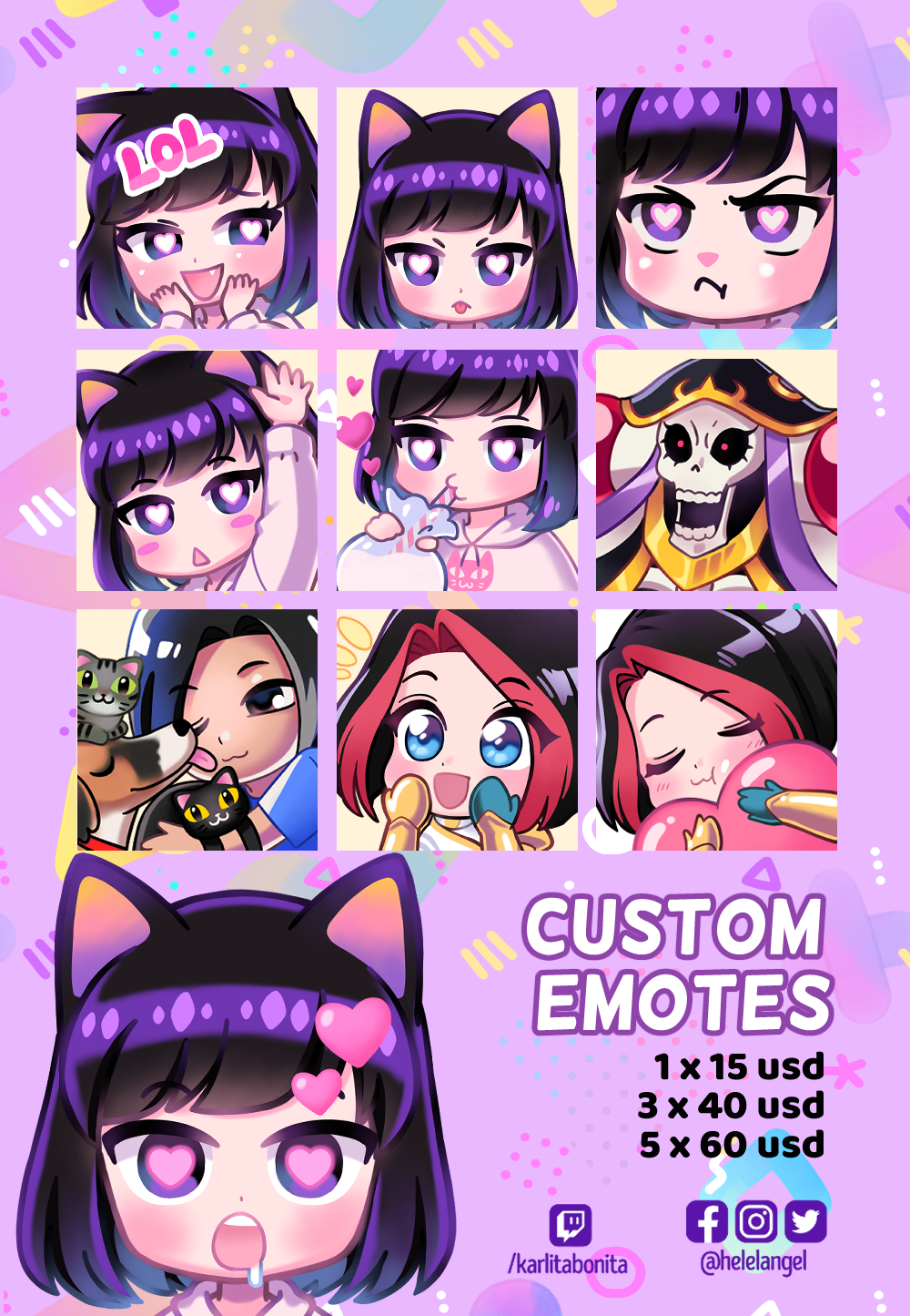 Twitch / Discord custom emotes - Artists&Clients