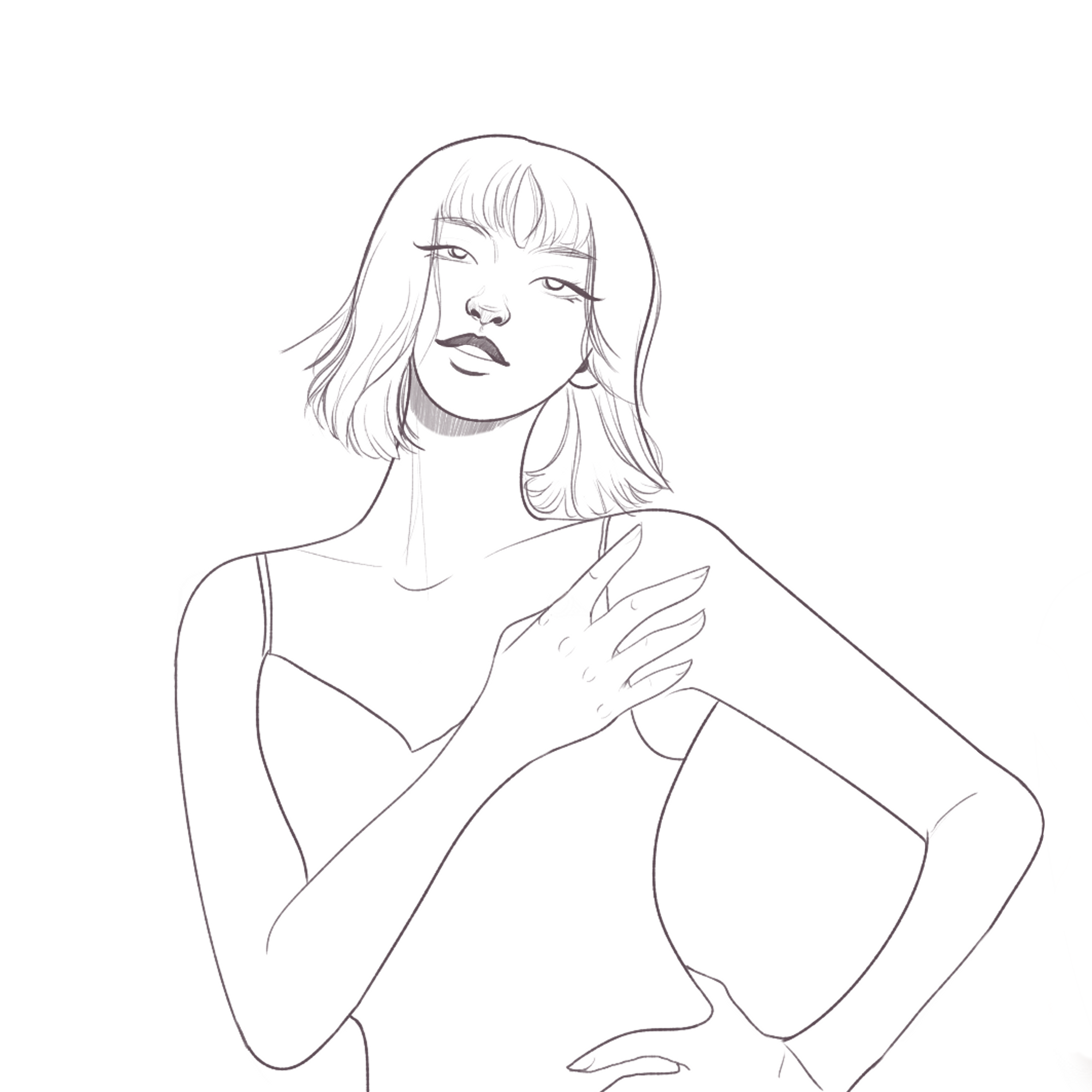 character sketch bust up - Artists&Clients