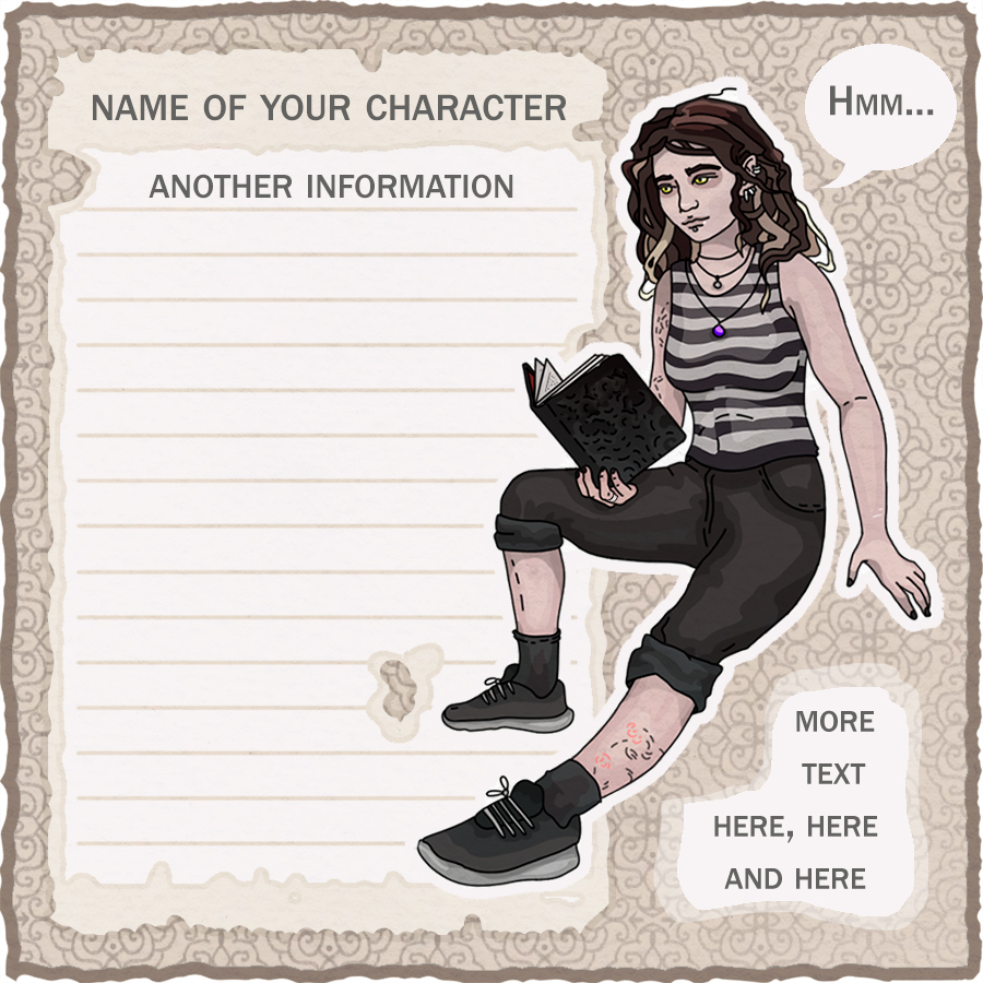 Full body ref sheet of character - Artists&Clients