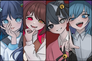 Colored Sketch Bust-Up - Artists&Clients