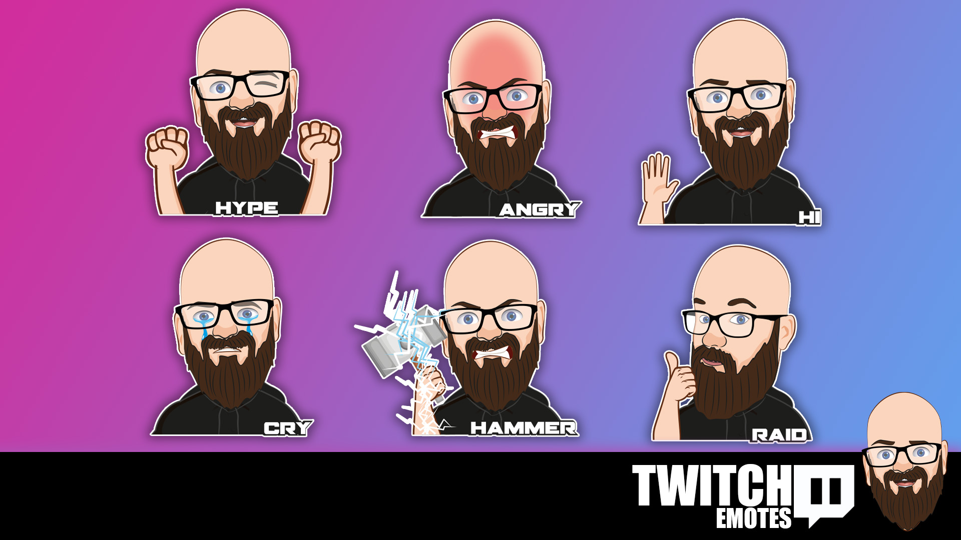 Static Emotes For Twitch - Artists&Clients