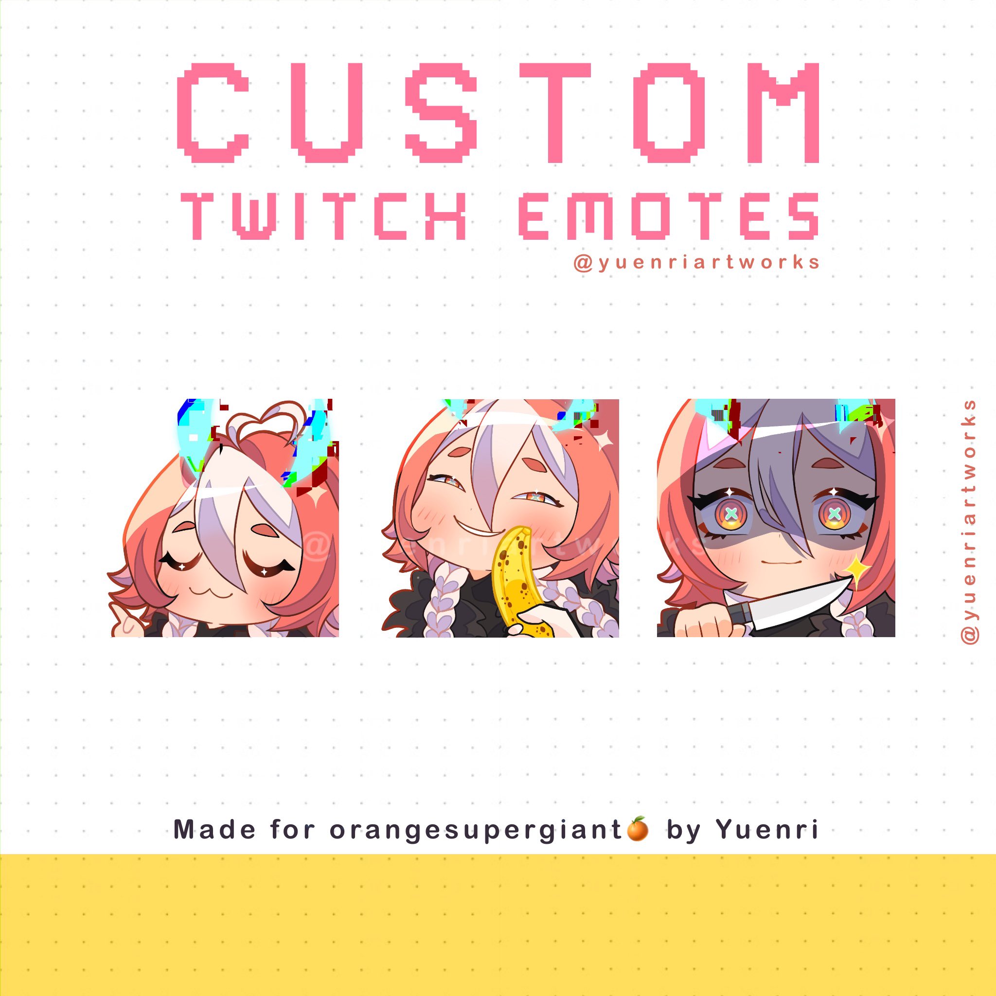 Static emotes (set of 3) - Artists&Clients