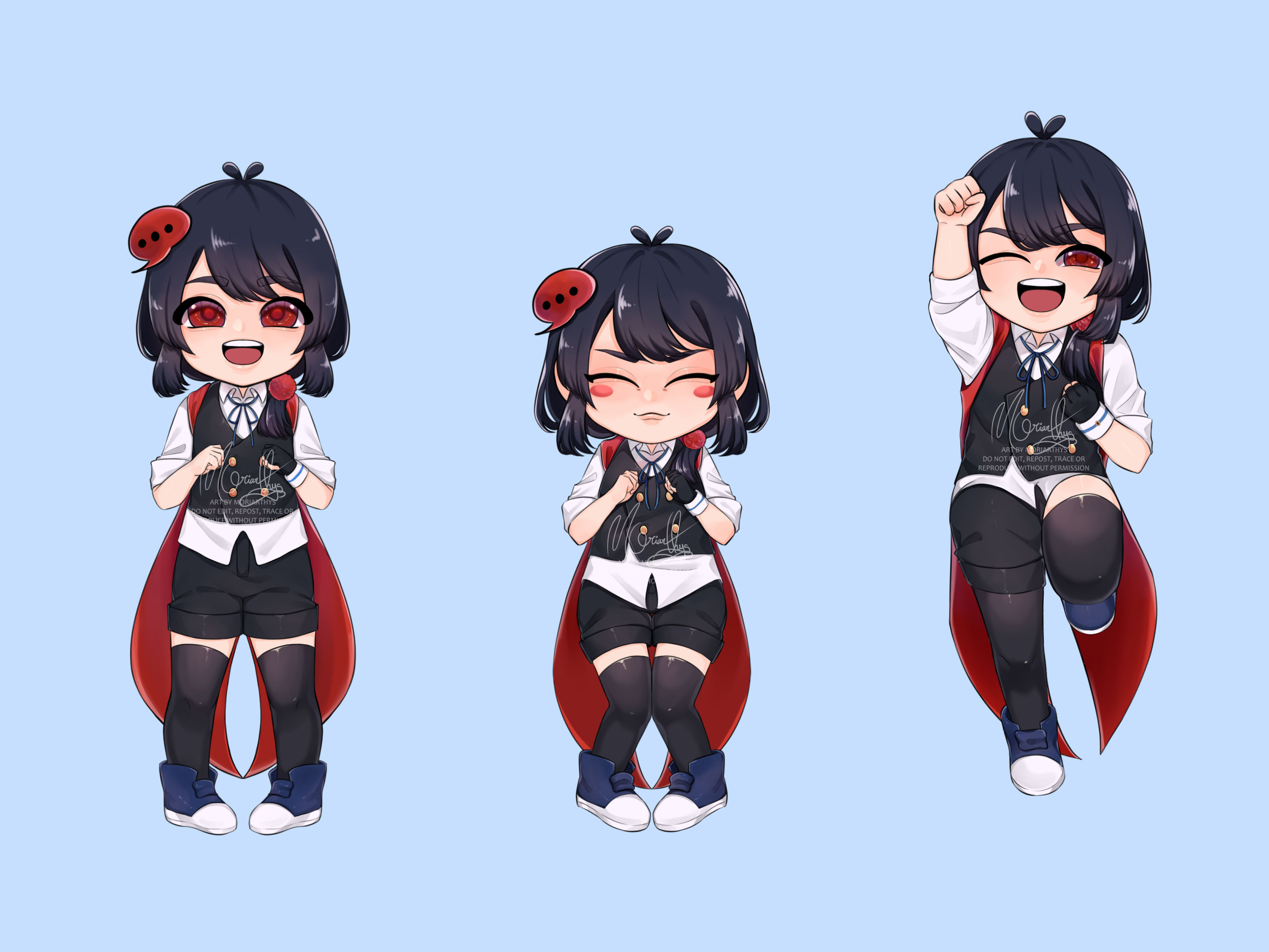 Full Body Rendered Chibi - Artists&Clients