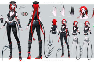 CHARACTER DESIGN REFRENCE SHEET - Artists&Clients