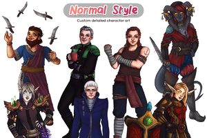 Full Body Digital Painting Character - Artists&Clients