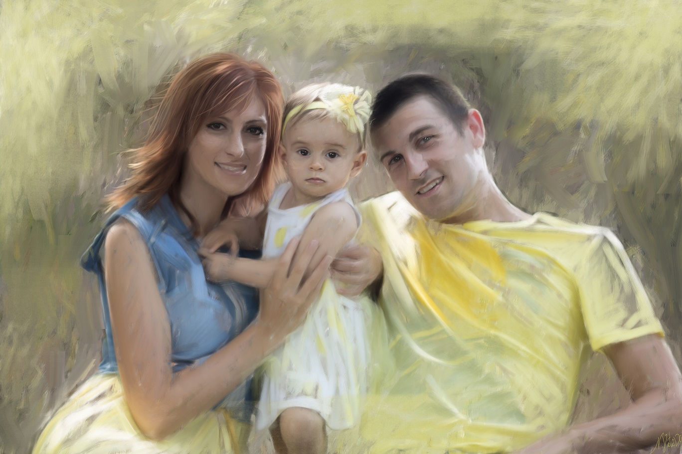 Realistic digital portrait - Artists&Clients