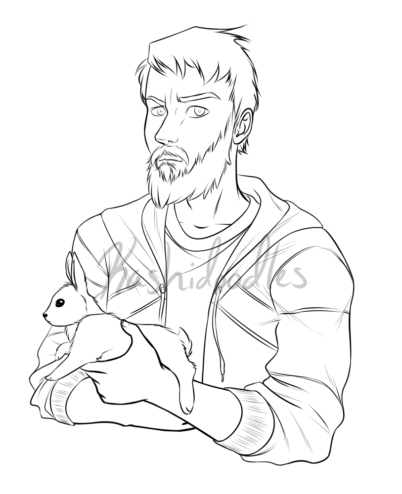 Waist Up Line Art - Artists&Clients