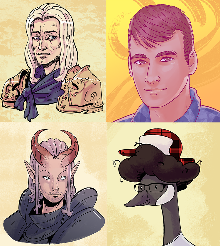 Character Bust shot, Full Color! - Artists&Clients