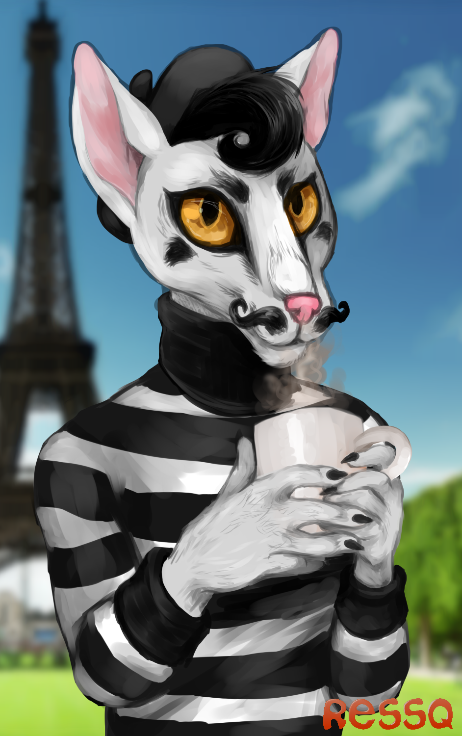 Detailed Fully Rendered Fursona Paintings - Artists&Clients