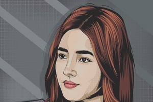Colored Vector Portrait Half Body - Artists&Clients
