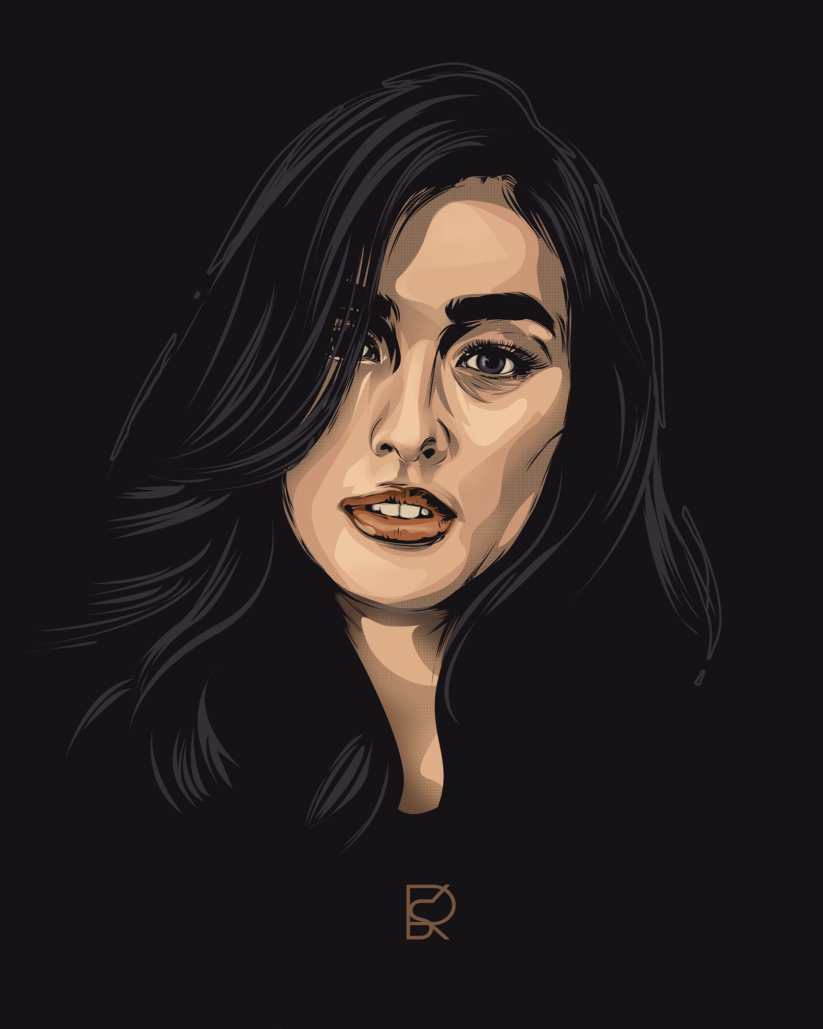 Colored Vector Portrait - Artists&Clients