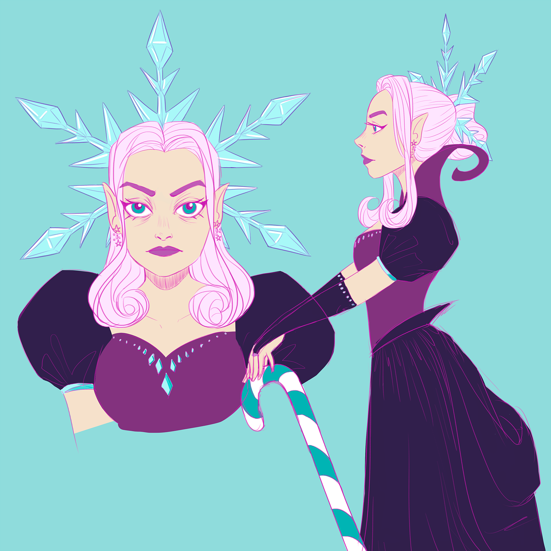 Flat color character design - Artists&Clients