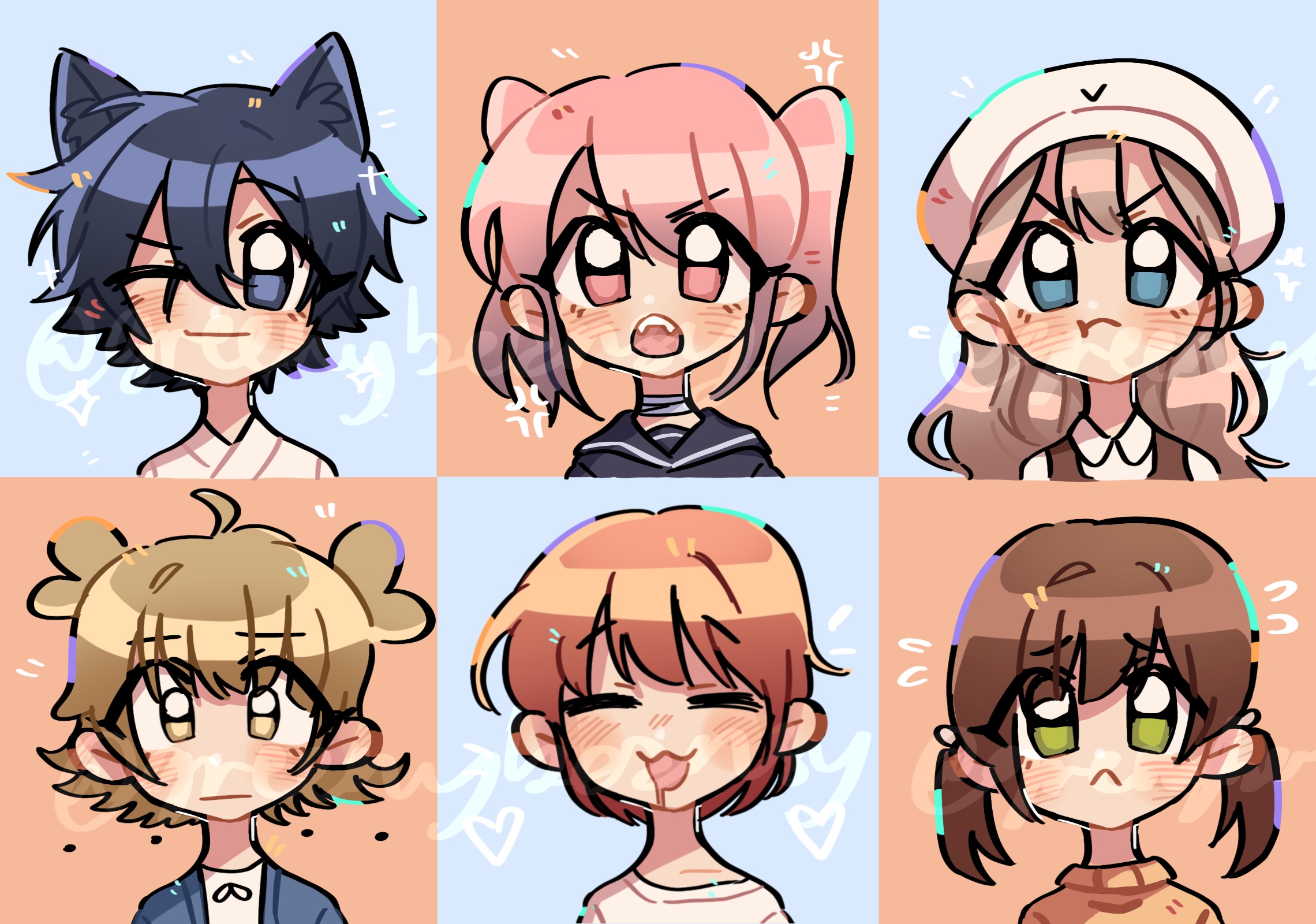 Chibi icons - Artists&Clients