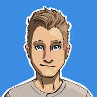 Simple Colored Head Shot Icon - Artists&Clients