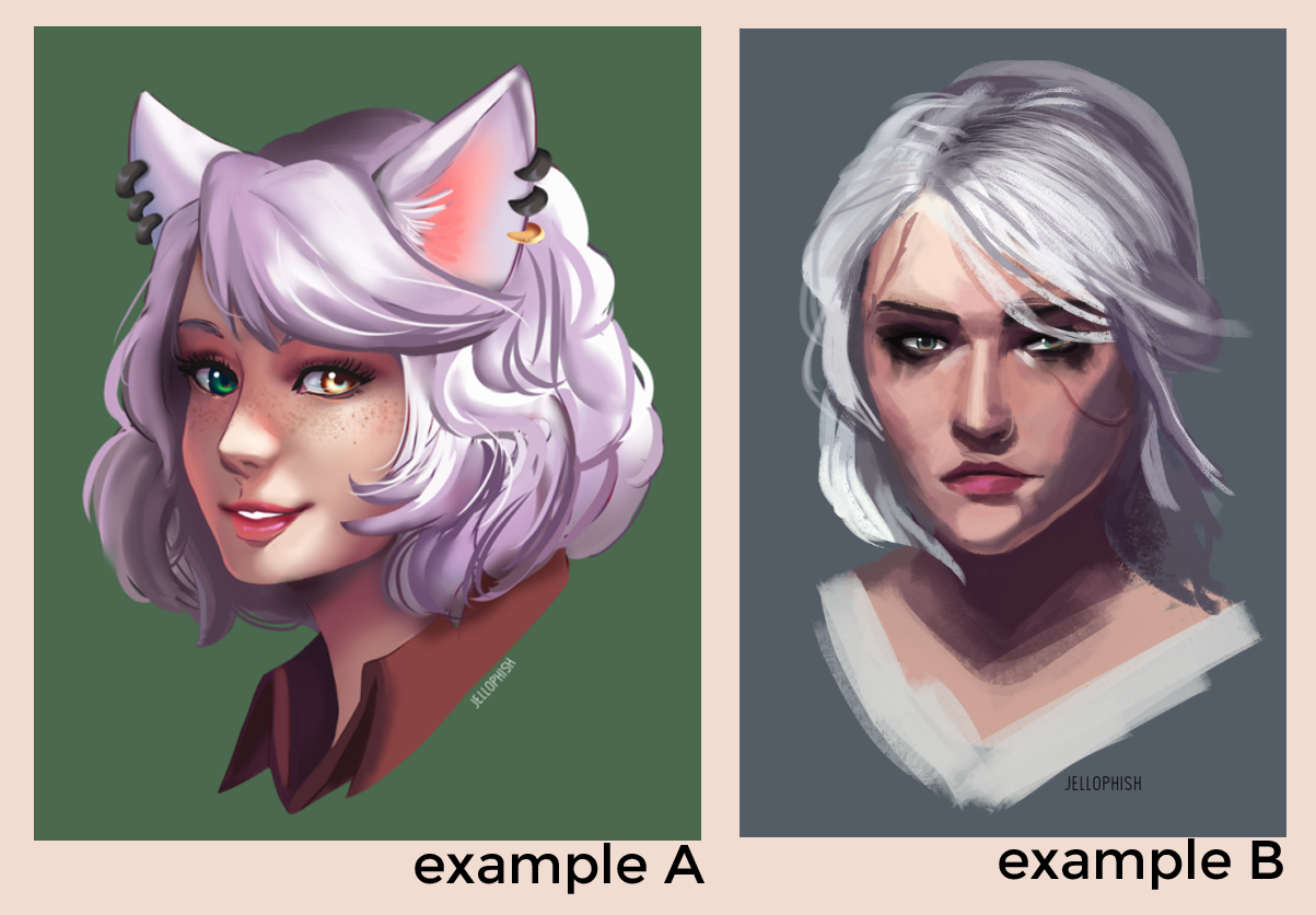 Painted Headshot - Artists&Clients